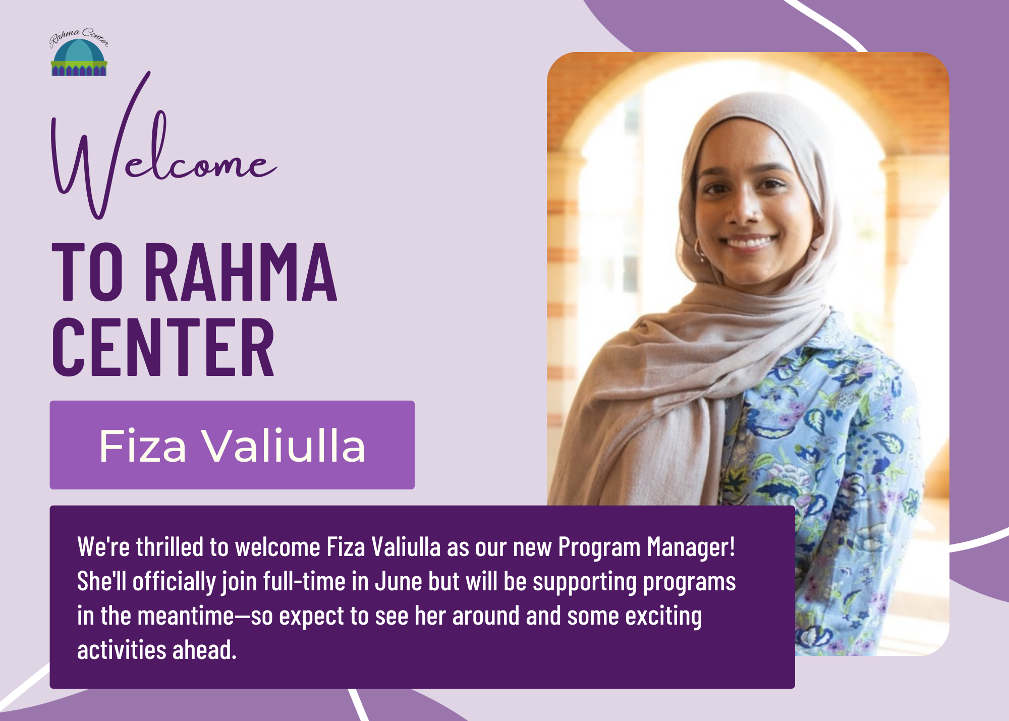 Rahma Center – A nonprofit organization to provide spiritual, financial ...